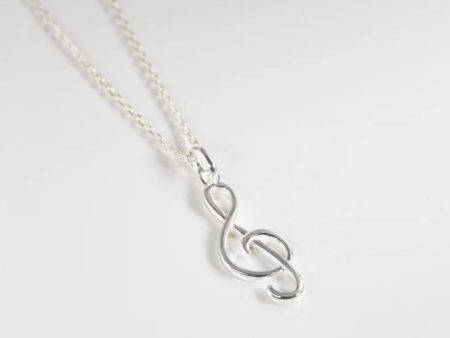 Treble Clef Necklace – Learning the Harp