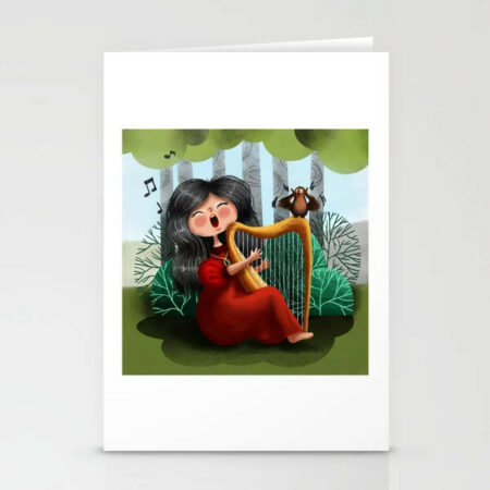 Harp Stationery Cards – Learning the Harp