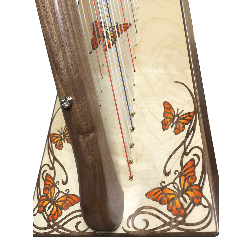 Double Morgan Meghan Concert Line Harp (27 Strings x 2) – Learning the Harp